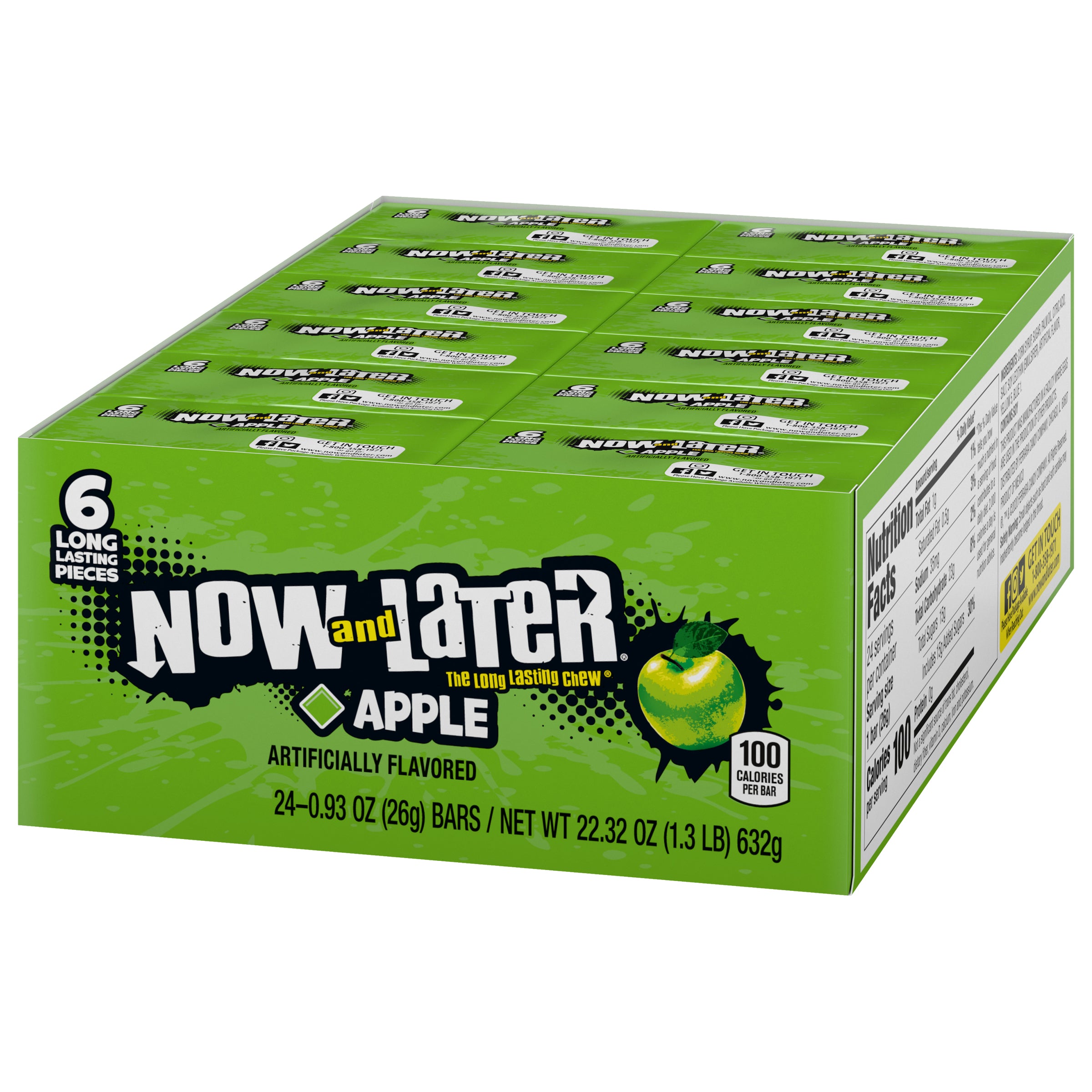 Now and Later Changemaker Apple - 24/box – The Wholesale Candy Shop
