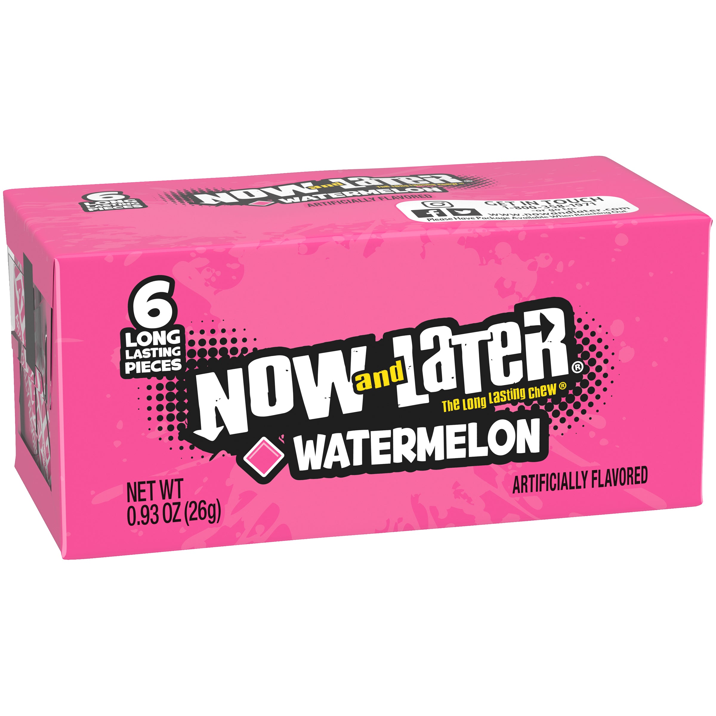 Now and Later Changemaker Watermelon - 24/box – The Wholesale Candy Shop
