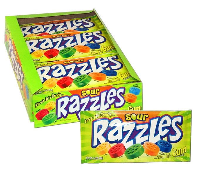 Razzles Sour Chewy Gum Candy | The Wholesale Candy Shop