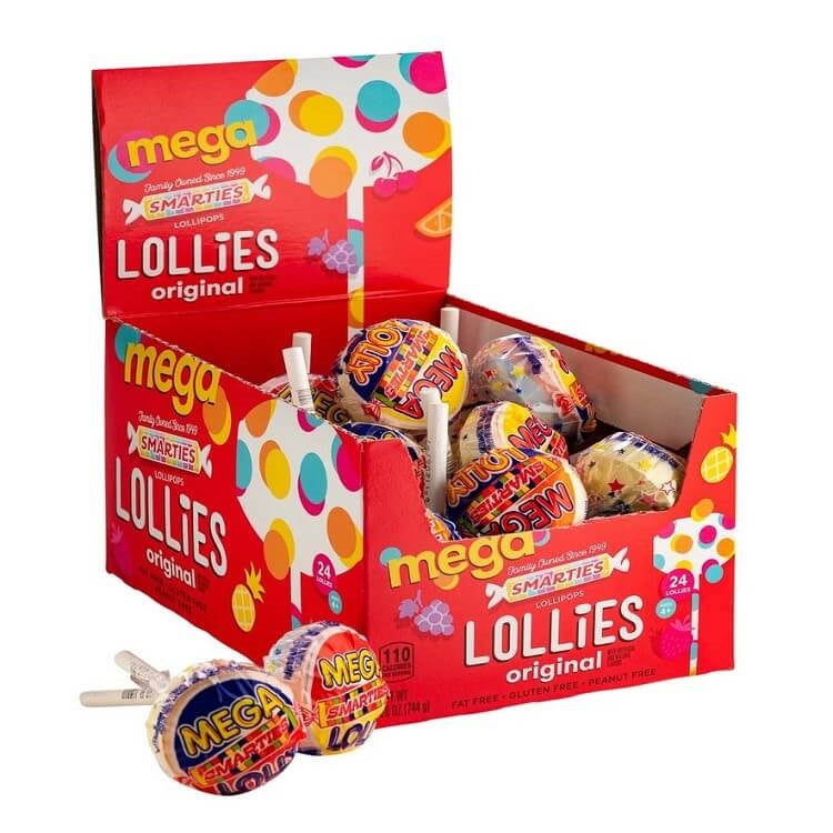 Mega Double Lollies - 24/box – The Wholesale Candy Shop